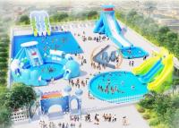 China Custom Inflatable Park Equipment 100x60m PVC Water Games with 1-Year Warranty for Outdoor Entertainment for sale