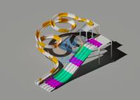 China H6M+H9M Custom Fiberglass Pool Slide - 8-10mm Thickness with 9m+6m Platform Height for Adults & Teenagers for sale