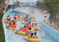 China Commercial Lazy River Water Park System 3-4m Width 90cm Depth with 30kW Pump for Outdoor Installation for sale