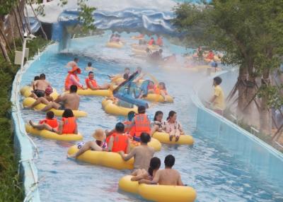 China Commercial Lazy River Water Park System 3-4m Width 90cm Depth with 30kW Pump for Outdoor Installation for sale