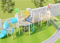China 1300x760cm Outdoor Playground Equipment with Anti-Slip Platforms and 114mm Steel Columns for sale