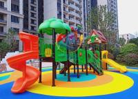China 1300x760cm Outdoor Playground Equipment with Anti-Slip Platforms and 114mm Steel Columns for sale