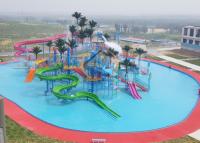 China Customized Candy Style Water House for Water Park Playground 24x23m FRP Slide for sale