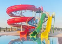 China Customizable FRP Water Park Slide 5M 7M 9M Height Fiberglass Rainbow Slide for sale