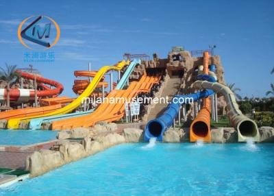 China Customizable Height FRP Water Park Slide 8-10mm Fiberglass Hot-dip Galvanized Steel for sale