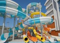 China Customizable Height FRP Water Park Slide 8-10mm Fiberglass Hot-dip Galvanized Steel for sale