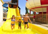 China Customizable Height FRP Fiberglass Pool Slide 8-10mm Thickness UV Resistant for Water Parks for sale