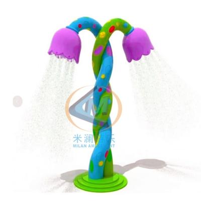 China Kiddle Pool Splash Pad Double Flower Design For Commercial for sale