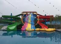 China Fiberglass Water Slide 9m 12m Height Customizable for Aqua Park for sale