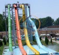 China Commercial Fiberglass Water Body Race Slide 8-10mm Thickness Custom Size for sale