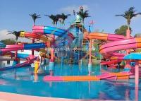 China Kids Water Playground Equipment 31x26m with FRP Slide and Galvanized Steel Structure for sale