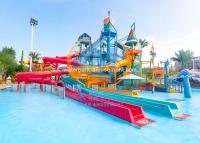 China Customized Candy Style Water House for Water Park Playground 24x23m FRP Slide for sale