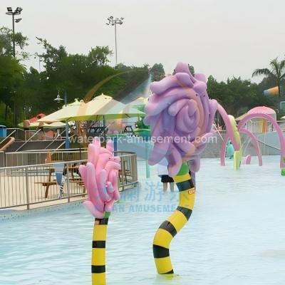 China FRP Rose Water Splash Pad for Kids Indoor Outdoor Play Pool De40 Supply Pipe for sale