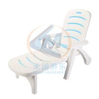 China PP Foldable Lounger Chair 194x76x105cm UV Resistant Sun Protection White for sale