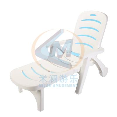 China PP Foldable Lounger Chair 194x76x105cm UV Resistant Sun Protection White for sale