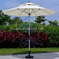 China Foldable 2.7m Aluminum Frame Parasol With Waterproof Fabric for sale