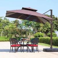 China Foldable 2.7m Aluminum Frame Parasol With Waterproof Fabric for sale