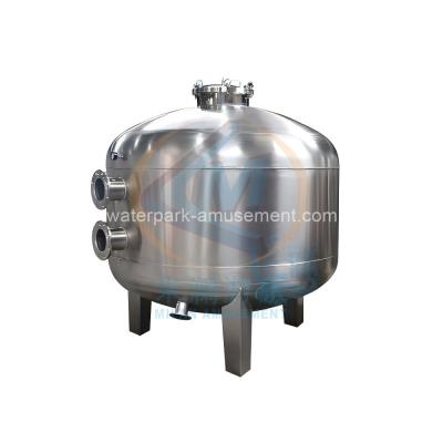 China 304 Stainless Steel Sand Filter Side Outlet DN80 DN100 Swimming Pool Water Treatment for sale