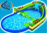 China Large Inflatable Water Castle Park PVC Water Playground Custom Size for sale