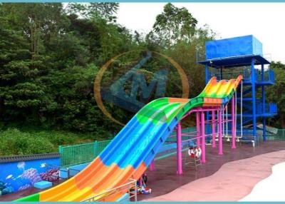 China MILAN Water Racer Slide High Speed Water Slide for Adults 12m Platform for sale