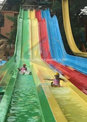 China Funny Racer Water Slide FRP Material With  Multiple Color Slide for sale