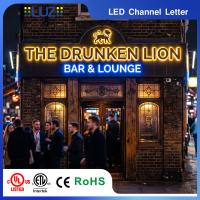 China Custom / High - Brightness LED Frontlit Signage For Bar for sale