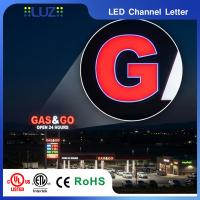 China Anti UV Yellowing Resistant Acrylic Face High Output Brightness Channel Letter For Petrol Gas Station for sale