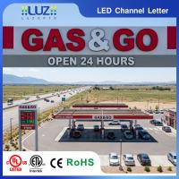 China Anti UV Yellowing Resistant Acrylic Face High Output Brightness Channel Letter For Petrol Gas Station for sale