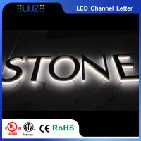 China Solid Acrylic Crystal Base Heavy Texture Back Lit Diffused Channel Letter For High End Jewelry Boutique for sale