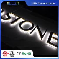 China Solid Acrylic Crystal Base Heavy Texture Back Lit Diffused Channel Letter For High End Jewelry Boutique for sale