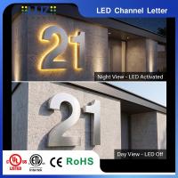 China Custom Stainless Steel LED Halo Lit Channel Letters - Backlit Metal Signs for Exterior Wall for sale
