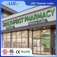 China Eco Green Lighting High Consistency Internal External Illumination Channel Letter For Medical Pharmacy Center for sale