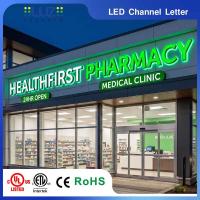 China Eco Green Lighting High Consistency Internal External Illumination Channel Letter For Medical Pharmacy Center for sale