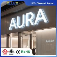 China Seamless Whole Body Glowing CNC Carved Translucent Acrylic Mini LED Signage For Shopping Mall Interior for sale