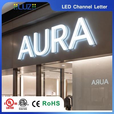 China Seamless Whole Body Glowing CNC Carved Translucent Acrylic Mini LED Signage For Shopping Mall Interior for sale