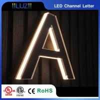 China Metal Base Plate Top Layer Miniature Architectural Precision Edge-Lit LED Letter For Luxury Fashion Brand for sale