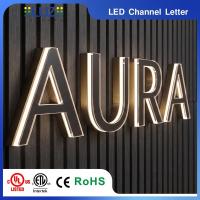 China Metal Base Plate Top Layer Miniature Architectural Precision Edge-Lit LED Letter For Luxury Fashion Brand for sale