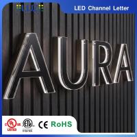 China Metal Base Plate Top Layer Miniature Architectural Precision Edge-Lit LED Letter For Luxury Fashion Brand for sale