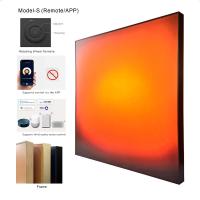 China Amber Eclipse Backlit Acrylic Wall Lamp – Dimmable Smart Mood Lighting for sale