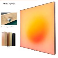 China Amber Eclipse Backlit Acrylic Wall Lamp – Dimmable Smart Mood Lighting for sale