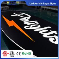 China Custom Oval Acrylic LED Lightbox Sign Front-Lit Wall Mounted Display for sale