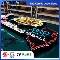 China Custom Oval Acrylic LED Lightbox Sign Front-Lit Wall Mounted Display for sale