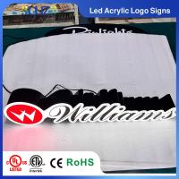 China Custom 3D Script Letter Acrylic LED Sign Front-Lit Connected Channel Logo for sale