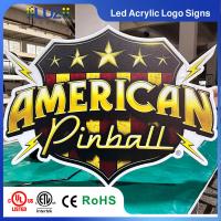China Custom Shield-Shaped Acrylic LED Light Box UV Printed Graphic Signboard for sale
