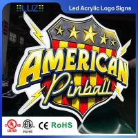 China Custom Shield-Shaped Acrylic LED Light Box UV Printed Graphic Signboard for sale