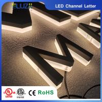 China Custom 3D Backlit Channel Letters | Halo Lit LED Business Sign for sale