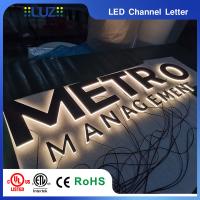 China Custom 3D Backlit Channel Letters | Halo Lit LED Business Sign for sale