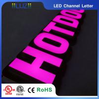 China Illuminated 3D Acrylic LED Frontlit Letters for Restaurant & Retail Storefront for sale