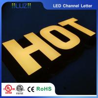 China Illuminated 3D Acrylic LED Frontlit Letters for Restaurant & Retail Storefront for sale