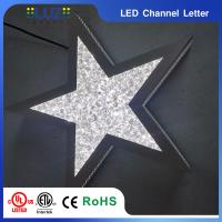 China Custom Frontlit Sparkling Acrylic & Perforated Stainless Steel LED Channel Letter Sign for sale